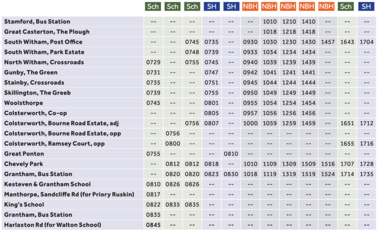 Grantham Town Bus Service - LincsBus