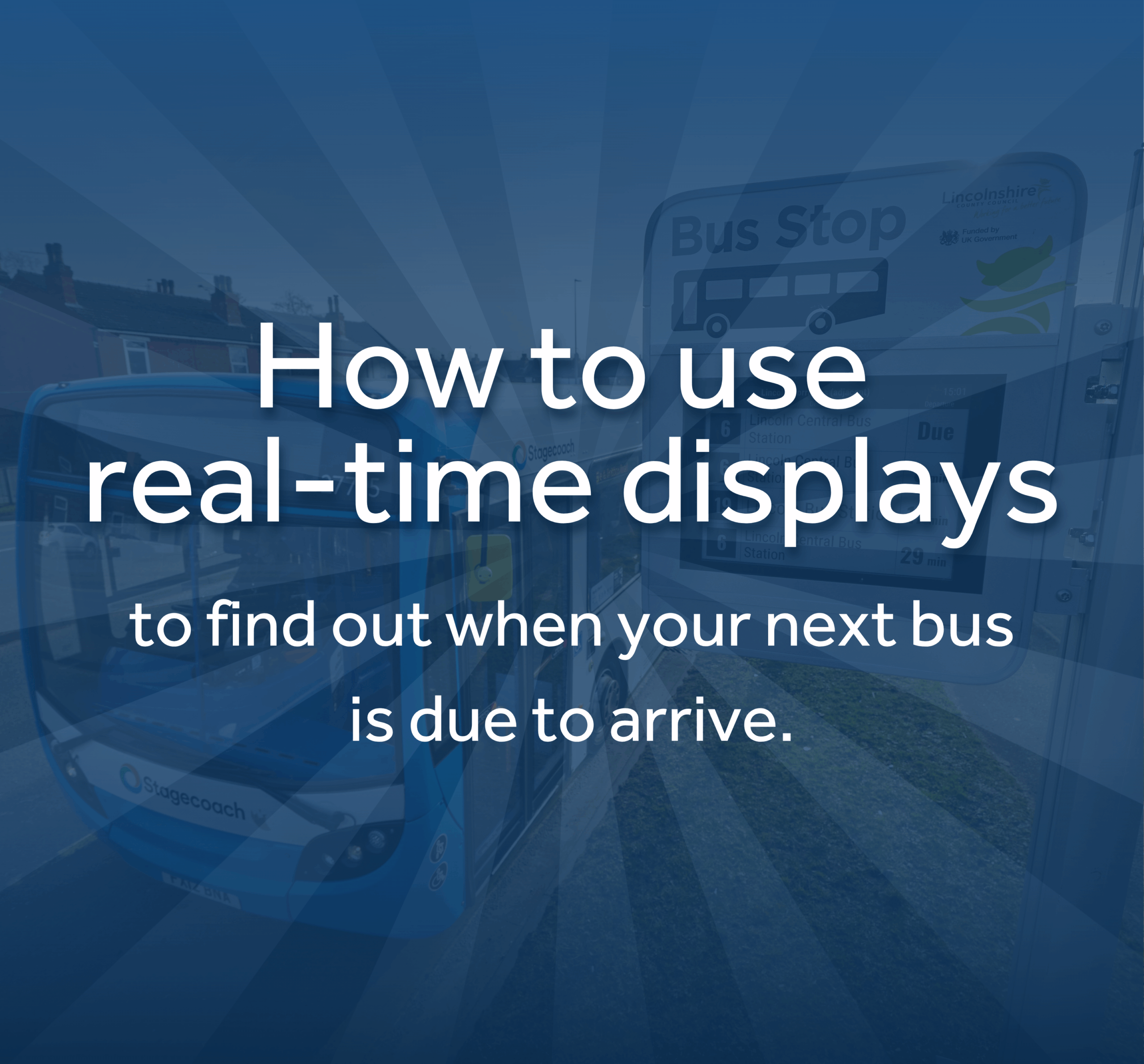 How to use real time bus displays On Demand Bus Service